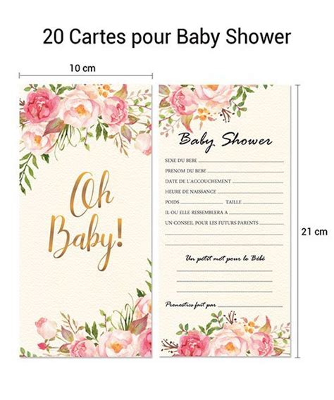 20 Cartes Pronostics thème Floral Olili