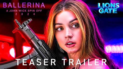 Ballerina A John Wick Spin Off Movie 2024 Teaser Trailer Keanu Reeves Ballerina