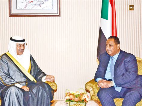 الخالد يبحث مع نظيره السوداني تعزيز العلاقات جريدة الجريدة الكويتية