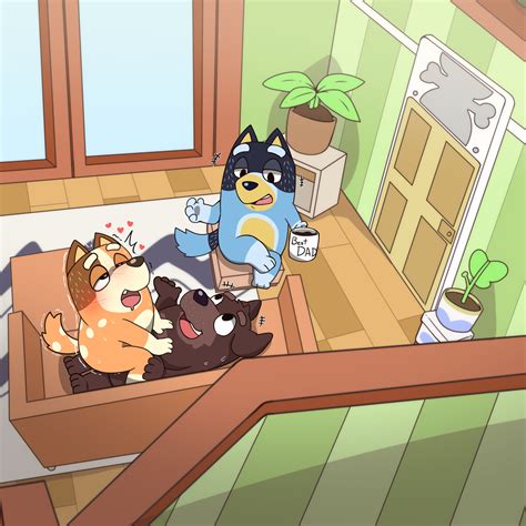 Rule 34 1girls 2boys 96panda Absurd Res Bandit Heeler Bluey Series