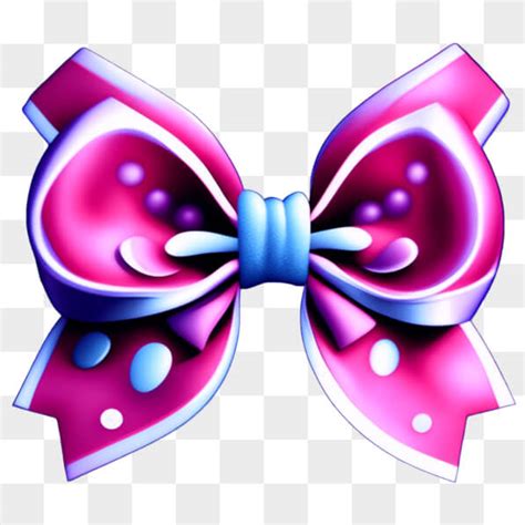 Download Stylish Pink Bow With Polka Dots For Fashion And Home Decor