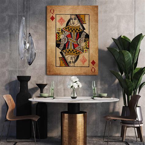 Tableau Dame De Carreau Vintage Tableaudecomoderne®