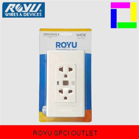Royu Gfci Set Wide Duplex Outlet Shopee Philippines