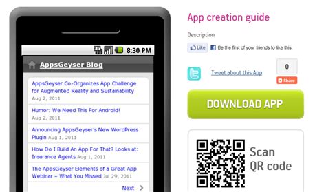 How To Create An App For A Wordpress Blog Using A Plugin Appsgeyser Blog