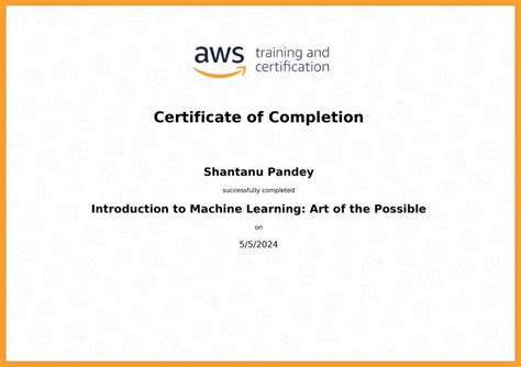 Shantanu Pandey On Linkedin Machinelearning Aws Certification Continuouslearning