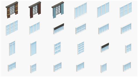 Interior Low Poly 3d Models Pack