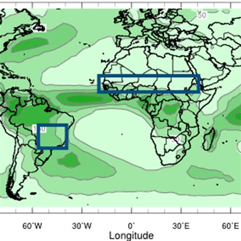 Observed Climatological Annual Mean Precipitation From Climate