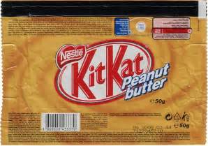 2007 Kit Kat Peanut Butter Candy Wrapper Archive