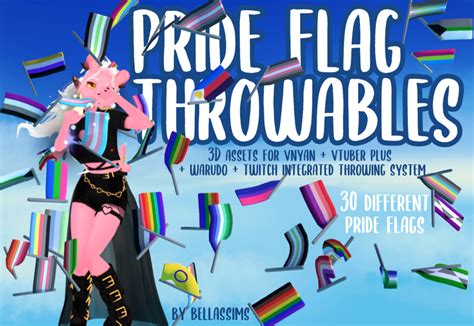 Pride Flag Throwables 3D Throwable Assets For Streaming VNyan