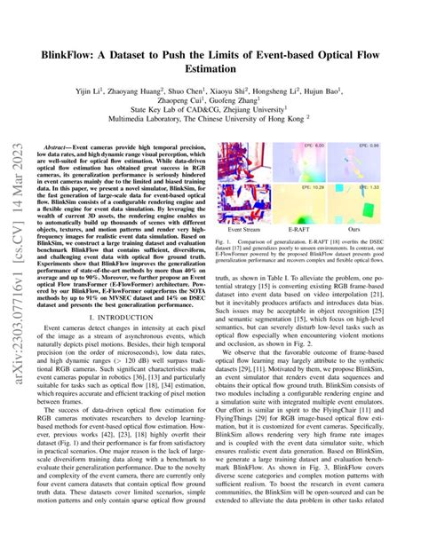 Blinkflow A Dataset To Push The Limits Of Event Based Optical Flow