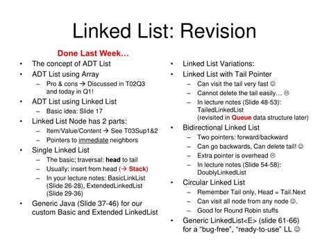 Ppt Tutorial 4 Linked List Stack And Queue Powerpoint Presentation