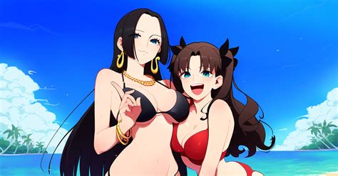 Crossover Boa Hancock Andtohsaka Rin Misterioaiのイラスト Pixiv