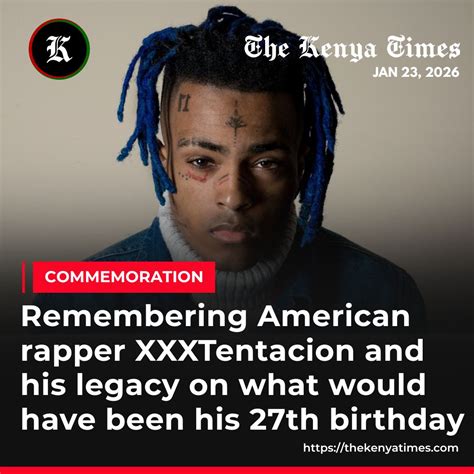 Commemorating American Rapper Xxxtentacion And Honoring His Legacy And