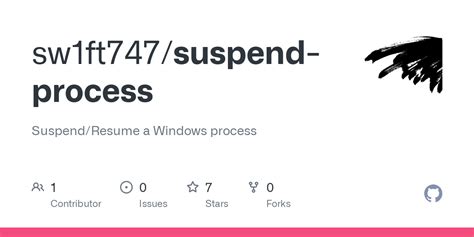 Github Sw1ft747suspend Process Suspendresume A Windows Process