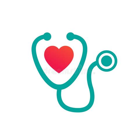 Conceito Do Coração Do Estetoscópio Ilustração do Vetor Ilustração de cardiólogo saúde