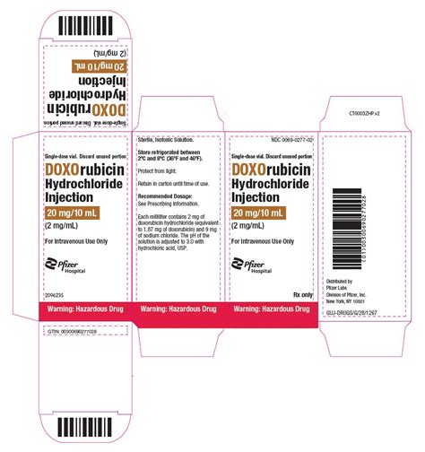 Doxorubicin Package Insert Prescribing Information