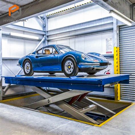 Double Floor Underground Garage Parking Lift Platform Scissor Car Lift