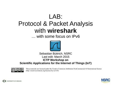 Pdf Lab Protocol And Packet Analysis With Wiresharkwirelessictpit