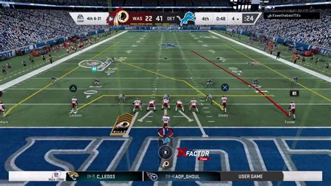 Madden 20 Cfm Redskins Vs Lions Wc Youtube