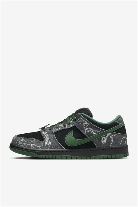Nike Sb Dunk Low Pro X There Anthracite And Gorge Green Hf7743 001