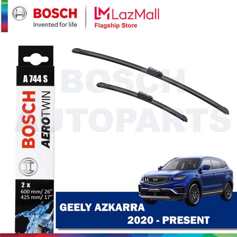 BOSCH AEROTWIN WIPER BLADE SET FOR GEELY AZKARRA 2020-PRESENT 24" / 17 ...