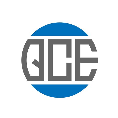 QCE Letter Logo Design On White Background QCE Creative Initials