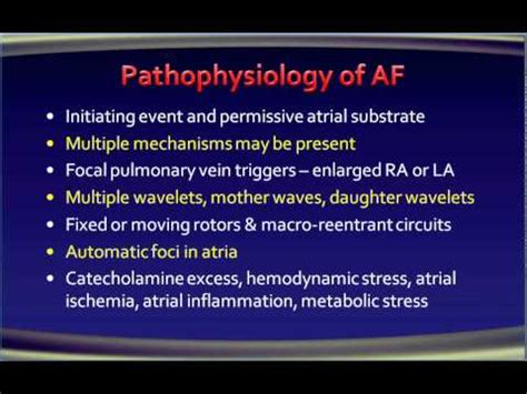 5 Atrial Fibrillation Pathophysiology YouTube