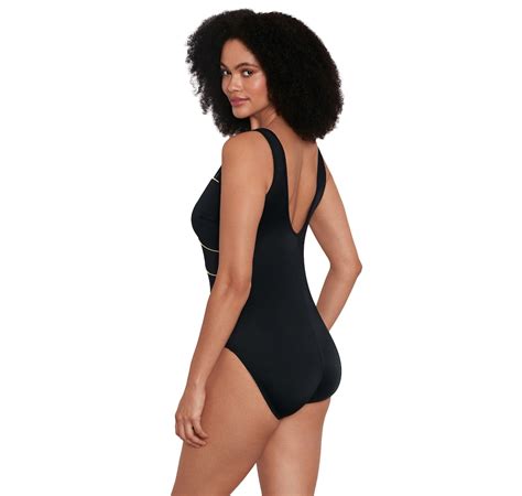 Clothing And Shoes Swimwear One Piece Longitude Mesh Highneck One