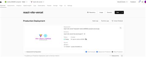 React Vitetailwindcssをvercel上でデプロイする