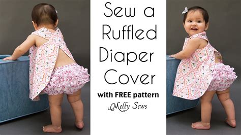 How To Sew A Ruffle Diaper Cover Ruffled Baby Bloomers YouTube