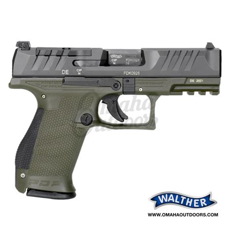 Walther Pdp Compact 4 Green Pistol 15 Rd 9mm Omaha Outdoors