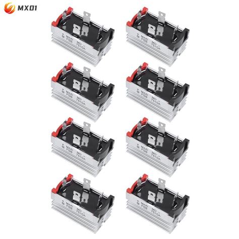 8x Aluminio Disipador De Calor Base Monofásico Puente Rectificador