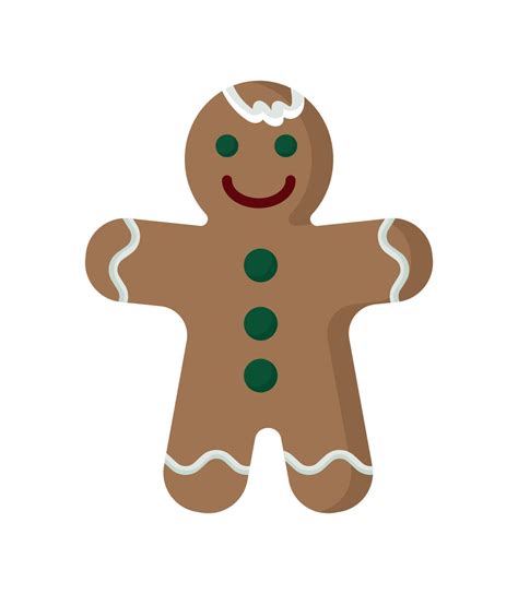 Vector Illustrator Of Gingerbread Man 13727679 Vector Art At Vecteezy