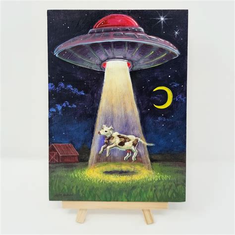 Alien Ufo Abducts Cow Matt Godwin