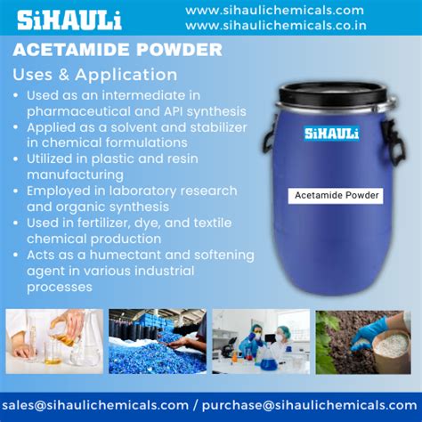 Acetamide Powder Sihauli Chemicals