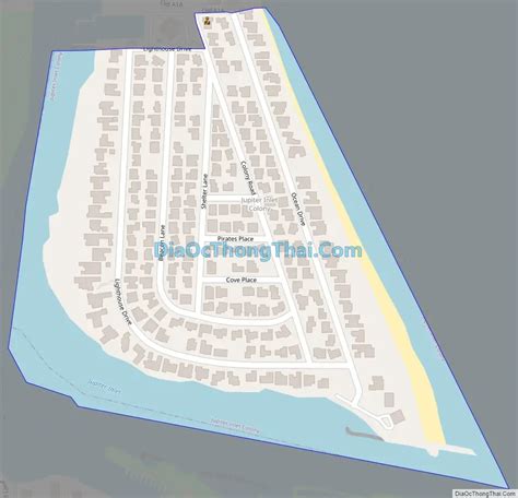 Map Of Jupiter Inlet Colony Town Thong Thai Real