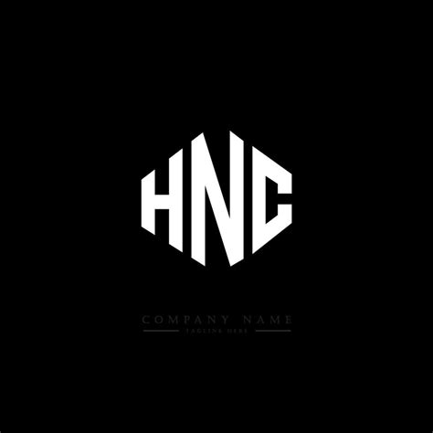 Hnc Letter Logo Design With Polygon Shape Hnc Polygon And Cube Shape