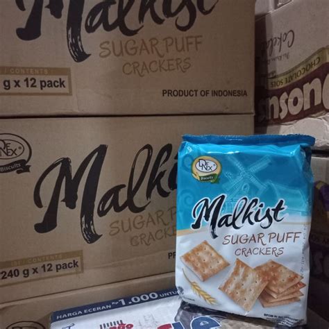 Jual Malkist Sugar Puff Crackers 240gr 1 Dus Shopee Indonesia