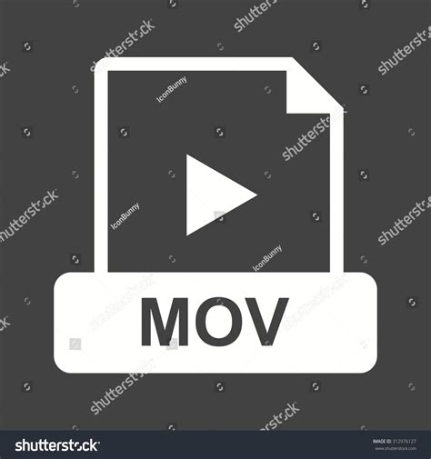Mov Play Symbol Icon Vector Image Vector De Stock Libre De Regalías