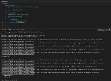 Vscode Cannot Build Net Framework Unit Tests · Issue 1331 · Omnisharp