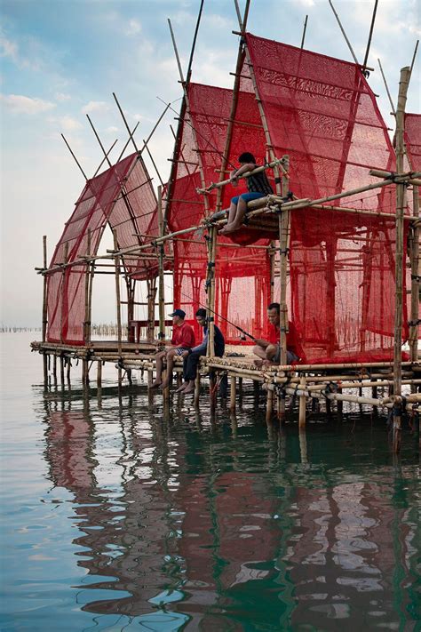 Chat Architects Oyster Tasting Pavilion Draws On Traditional Bamboo Scaffolding In Thailand