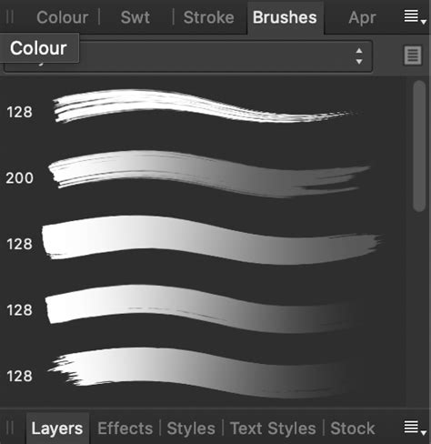 Scrollbar Not Displayed From The Brushes Panel On Macos V1 Bugs Found