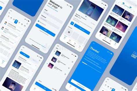Smartphone Ui App Phone Screens For Shop Application Mobile Interface