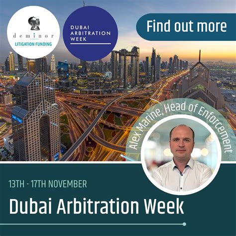 Deminor On Linkedin Arbitration Dubaiarbitrationweek Dubai