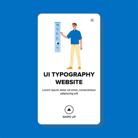 Premium Vector Style Ui Typography Website Vector