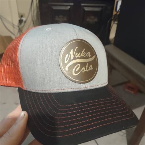 Fallout Nuka Cola Logo Hat Fallout 3 Hat Leather Patch Hat