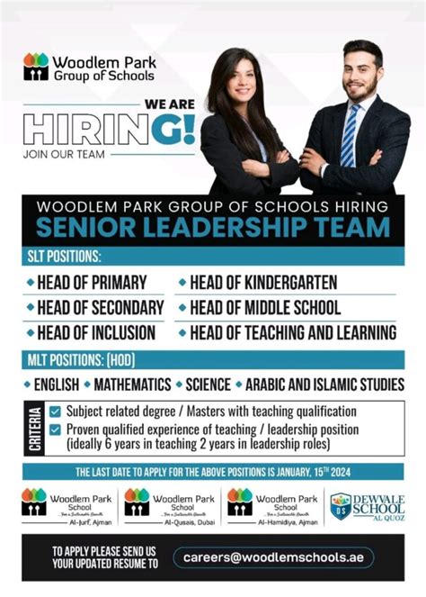 Woodlem Park Group Of Schools Career 2024 New Vacancies Announced