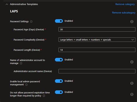 Laps Settings Via Intune Settings Picker Rintune