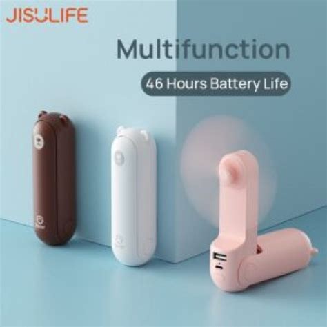 jisulife f8 handheld mini fan 2000mah rainbow gadget