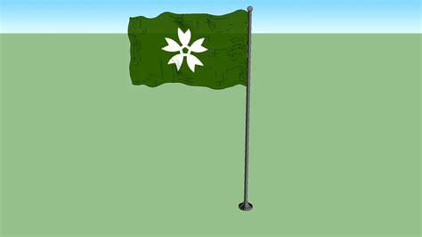 Iwakuni Flag 3d Model